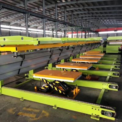China High Speed Roofing Tile Roll Forming Machine , Roof Sheet Automatic Stacker for sale
