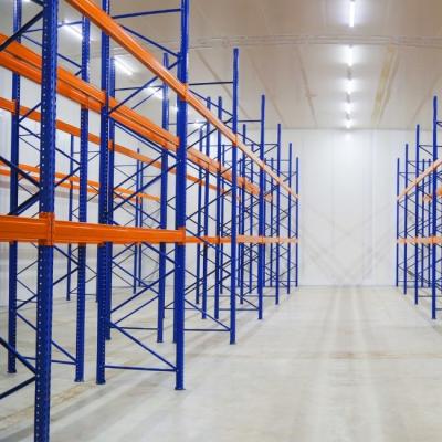 China Automatic Blue Steel Industrial Tile Storage Rack Production Line for sale