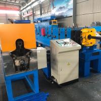 China PLC Controlled Round Gutter Downspout Roll Forming Machine 19 Stations 15m/Min 7.5kW for sale