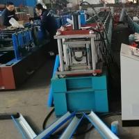 China Custom Round Gutter Downspout Roll Forming Machine 15m/min Speed 0.4-0.6mm Thickness 7.5KW Power for sale