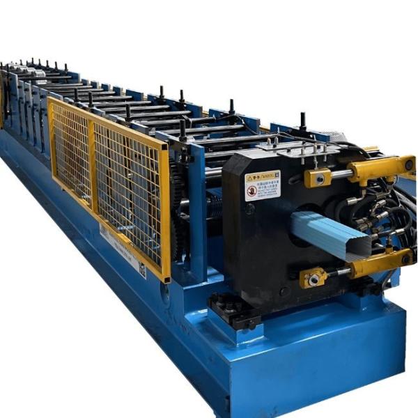 Quality Galvanized Steel Gutter Downspout Roll Forming Machine Custom With HRC58-62 Roller Steel for sale