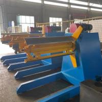 China Fully Automatic 5 Ton Hydraulic Decoiler Machine with Loading Cart - 1250mm Width, 220V Operation for sale