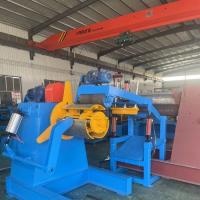 China Fully Automatic 5 Ton Hydraulic Decoiler Machine with Loading Cart - 1250mm Width, 220V Operation for sale