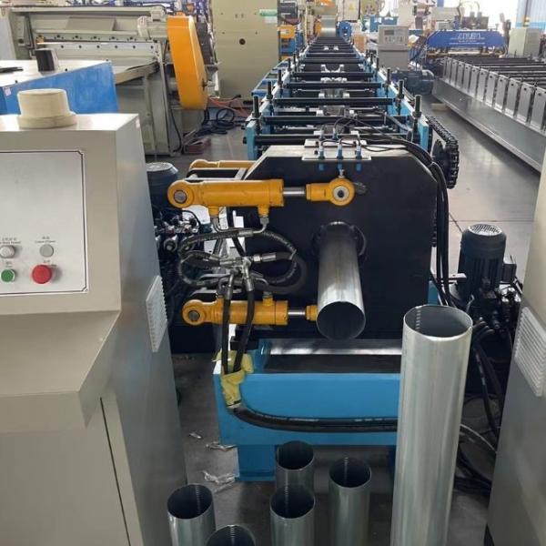 Quality 19 Stand Gutter Downspout Roll Forming Machine 7.5KW For Galvanized Steel Coils for sale