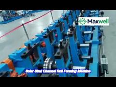 Precision Solar Panel Strut Channel Roll Forming Machinery met superieure stalen rollen