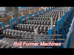 0.3-0.8mm メタルシートロール形成機械 ±2mm切断容量と30-45メートル/分生産速度