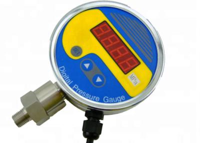 China SS Gauge Housing 4-20 mA Signal Output LED Display Screen Digital Pressure Gauge for sale