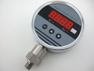 China Flexible Installation Atmospheric Pressure Gauge , Digital Pressure Test Gauge 2 Relay Output for sale