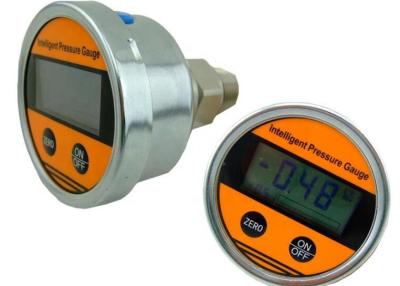 China Back Connection Electronic Pressure Gauge , Digital Vacuum Pressure Gauge 3.6V Battery Power for sale