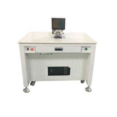China SLTZ15 Semi-auto CCD Guide Hole Punching Machine For Stainless Steel Nameplate for sale