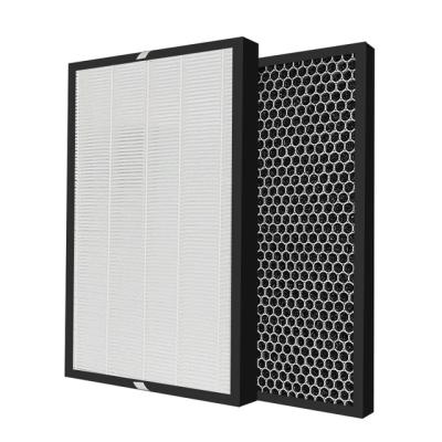 China High Efficiency Activated Carbon HEPA Filter with Cardboard Frame and Customized Size for Home Air Purifier for sale