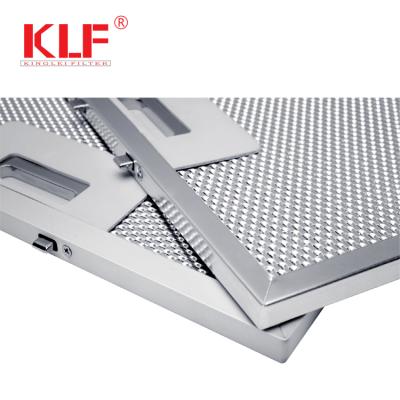 China High Efficiency Grease Capture 3 Layers Aluminum Mesh Range Hood Filter Customized Size for Kitchen Chimney hood for sale