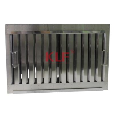 China Restaurants Commercial Stainless Steel Exhaust Range Hood Grease Baffle Filters for sale