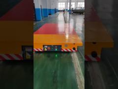 Eco Friendly Trackless Transfer Cart Heavy Loads 5 Ton Battery Operated Transfer Trolley