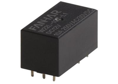 中国 10A 250VACの高い発電DCのリレー、二重コイル1280mW 6VDCのリレーPCBの土台 販売のため