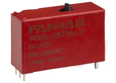 China Retransmisión de enganche magnética roja W30L, contacto 50A que cambia la retransmisión de enganche micro de Capablity en venta