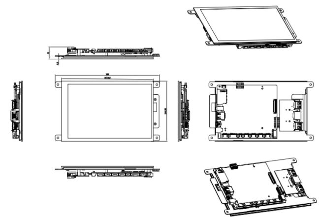Android Embedded Board 7 Inch Touch Interactive LCD Display Module with WIFI LAN BT HD