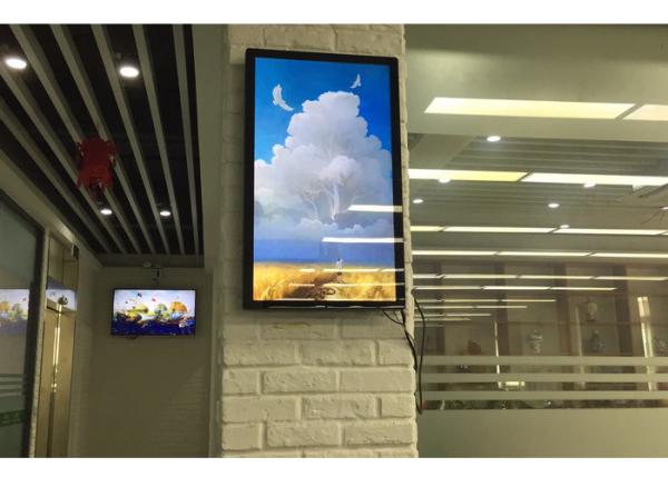 18.5 - La publicidad del LCD de 49 pulgadas exhibe el monitor de la pantalla táctil del soporte de la pared de RK3566 FHD