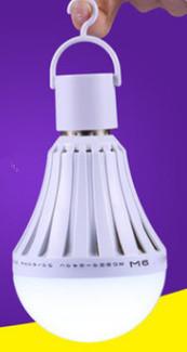 China 9W AC power built in Li battery PP material Emergency bulb LED Rechargeable Bulb for sale