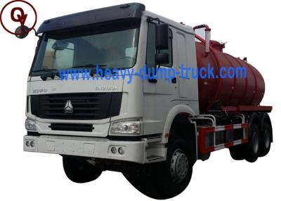 China Hydraulically Operating Vacuum Sewage Suction Truck 18CBM with 95 km/h Maximum Speed for sale