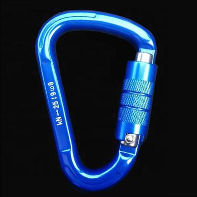China 25KN Aluminum carabiner Twist Auto Locking For Climbing for sale