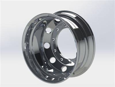 China Diegowheels 22.5*9.0 Casting Flow Forming Aluminum Alloy Wheels,customized Machined Finish wheels,Customized Double Side for sale