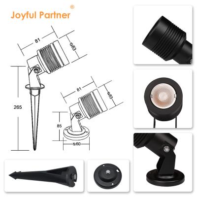 Cina Lampada a angolo regolabile per giardino verso l'alto e verso il basso 6W 10W Quadratura in vendita