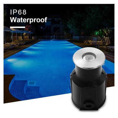 Cina In acciaio inossidabile RGB Colorevole Piscina Luci sott'acqua Mini LED Lampada in incasso in vendita