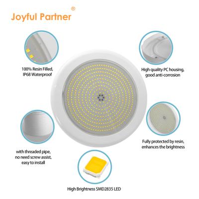 중국 색상 수중 LED 수영장 樹脂 填充 IP68 35W AC12V 리모컨 PAR56 백색 빛 판매용