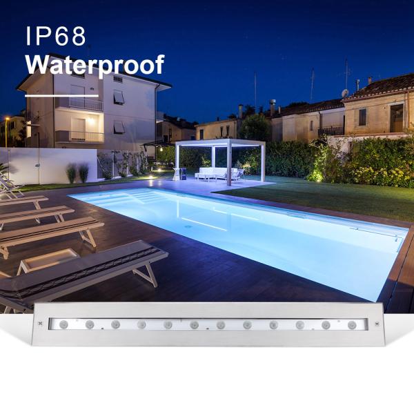 SS316L Υποβρύχιο Γραμμικό Φως 3000K 4000K 6000K IP68 LED Φώτα Πλυντηρίου Τείχους