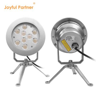 China LED RGBW Underwater Fountain Light DMX Control Stainless Steel Underwater Lights for sale