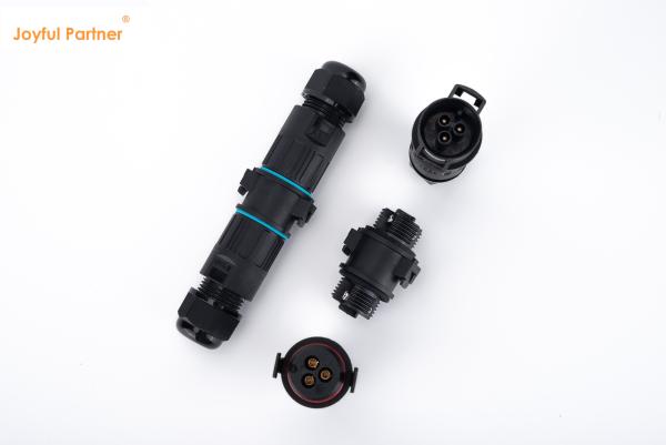 M19 3 Pin Electrical IP68 Quick Connector 2 Way Outdoor Extension Cord Connector