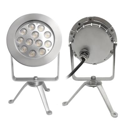 中国 プロモーション 高電力 低電圧 DC24V IP68 ステンレス鋼 48W RGB 潜水池ライト 販売のため