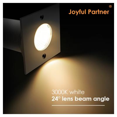 Cina 6W COB LED 85mm*85mm Casa in alluminio nero Forma quadrata Luce a LED sotterranee sepolte per giardini esterni in vendita
