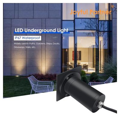 Cina 6W COB LED 85mm*85mm Casa in alluminio nero Forma quadrata Luce a LED sotterranee sepolte per giardini esterni in vendita