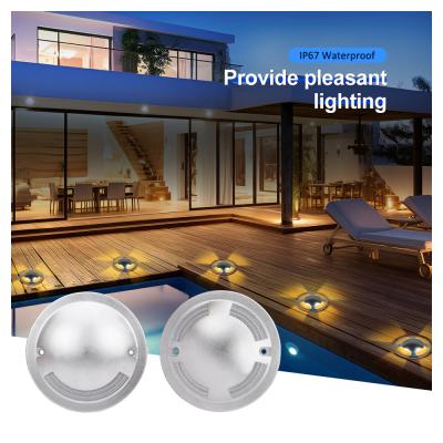 China IP67 Ultra-thin buried Inground Uplight 12V 24V Waterproof Deck Light Recessed Ground Lamp for sale