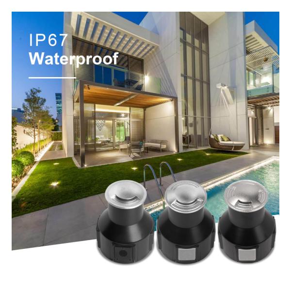 SS316  Waterproof One Two Four Side View 3W LED Single Color Landscape Inground Light With CE ROHS Certification