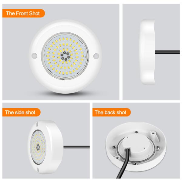 Lampada per piscina a LED montata a parete a terra a LED Rgb e Dmx Controllo 6W LED SMD2835 Materiale ABS