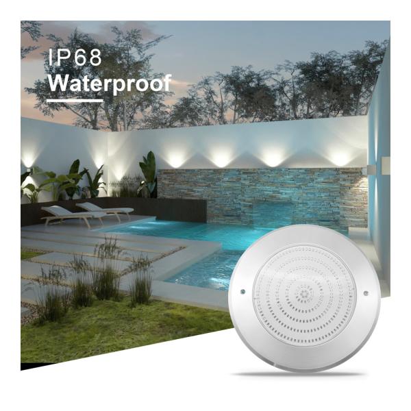 Waterproof PAR56 LED Pool Light 316 SS ABS housing Ultra Thin 7.5mm  Resin Filled Wall Mounted 230MM 18W 25W DC AC12V
