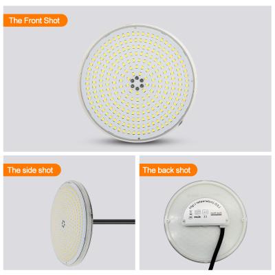 China Energy Efficient RGBW LED Panel Lighting Solutions for Commercial Spaces Pool Light Epoxy Resin LED Panel Bulb ø178*25mm for sale