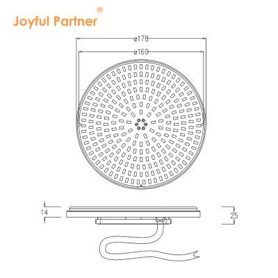 China Joyful Lamp LED Pool Light Replacment Bulb AC12V 24V RGB Color Changing Underwater Lamp From Factory for sale