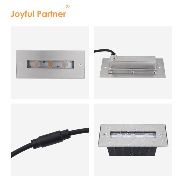 Quality SS316L Underwater Linear Pool Light Warm White LED L195mm 3W 6W DC24V Asymmetric for sale