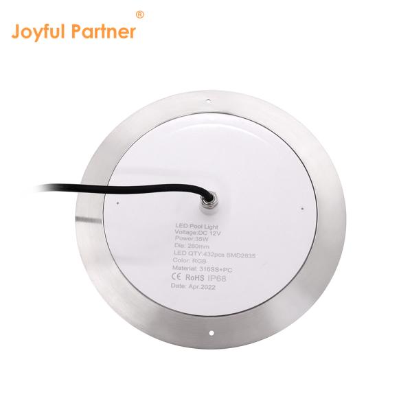 Quality IP68 LED PAR56 Pool Light RGB Color Changing 12VDC AC 35W DIA 280mm SMD2835 for sale