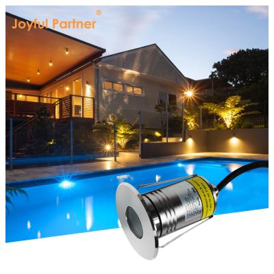 China Stainless Steel 316 Recessed Swimming Pools Underwater Light DC12V/24V 3W RGB RGBW LED SPA Pool Lights with CE RoHS IP68 3000k for sale