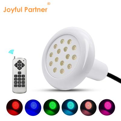 China AC12V Swimming Pool Light RGB Underwater 6W SMD5050 PC Housing Decor with 18 Keys Remote for sale