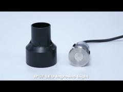 1W 2W 3W LED de luz de baixa tensão de cor única de latão luzes enterradas ao ar livre led luz de caminho de pontos