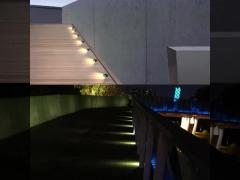 IP67 Ultra dun begraven inground uplight 12V 24V waterdicht deklicht ingebouwde grondlamp