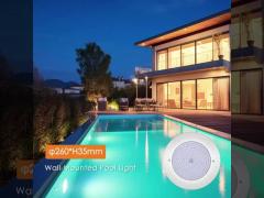 JPW 260 ABS Landschapsdecoratieve kleurveranderende onderwater LED-lampen IP68 waterdicht RGB zwembadlicht