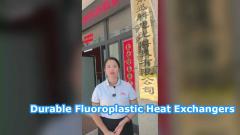 shell and tube fluoroplastic heat exchanger