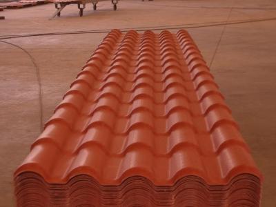 China clear corrugated semi-transparent plastic roof tile for green house for sale
